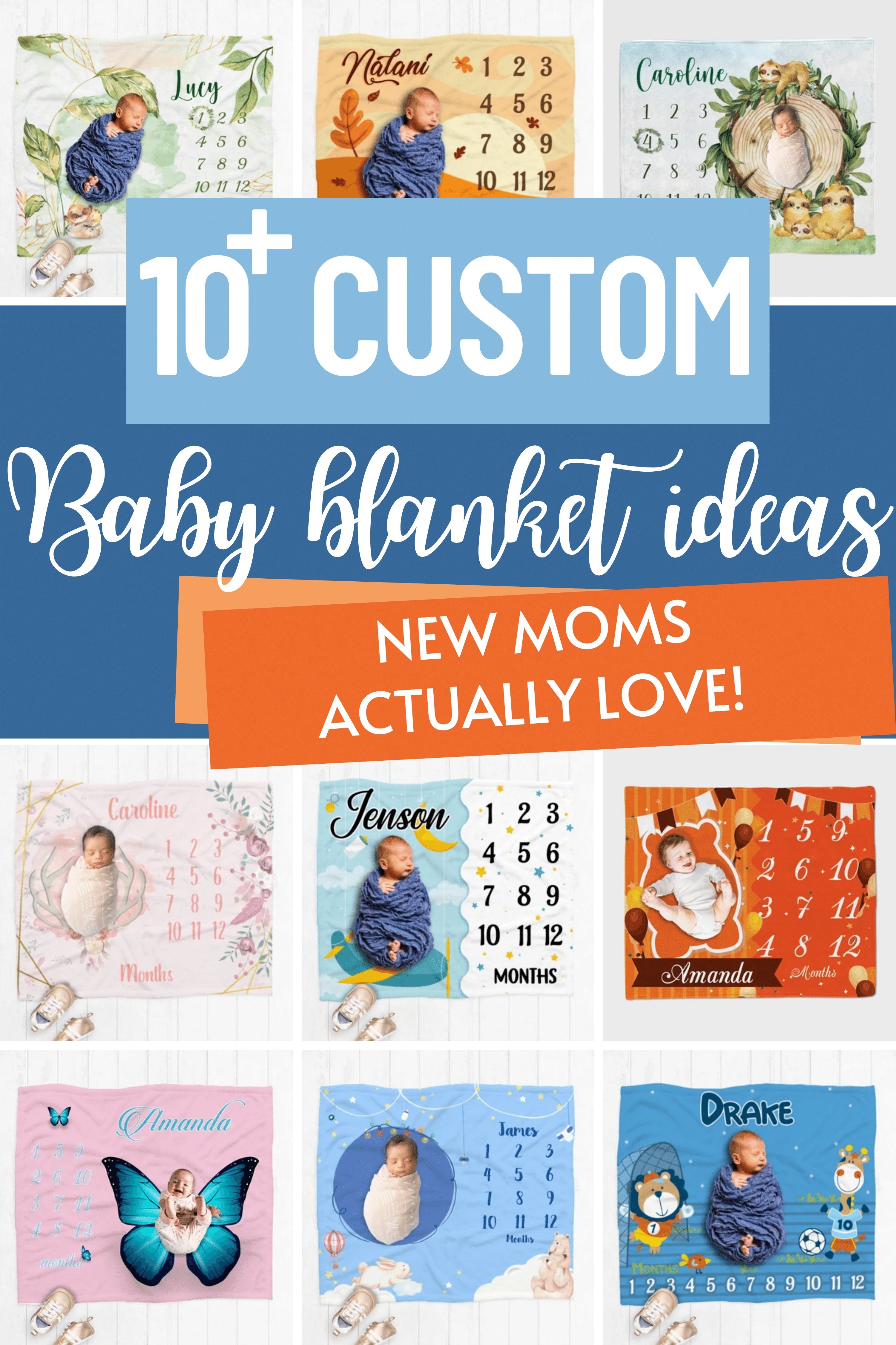 Custom Baby Milestone Blankets |Best Baby's First Birthday Photo Ideas