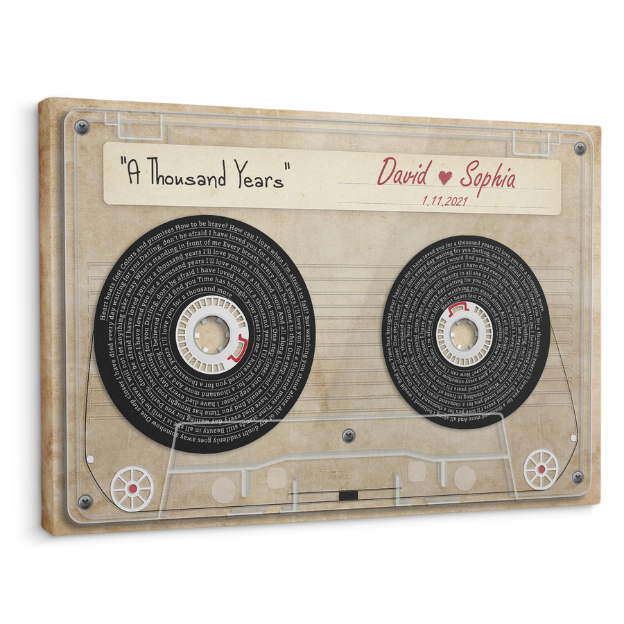 Custom Song Lyrics Wall Art | Made in the USA