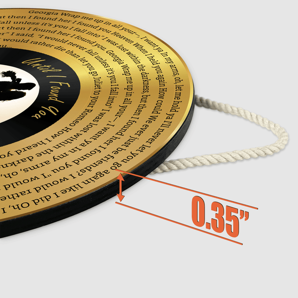 Custom Song Lyrics, Vinyl Record Art, Upload Photo, Customizable Song