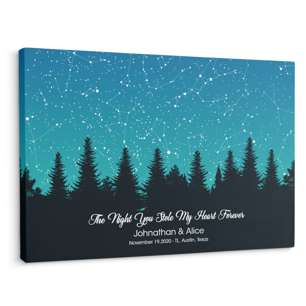 Custom Star Map, Personalized Night Sky