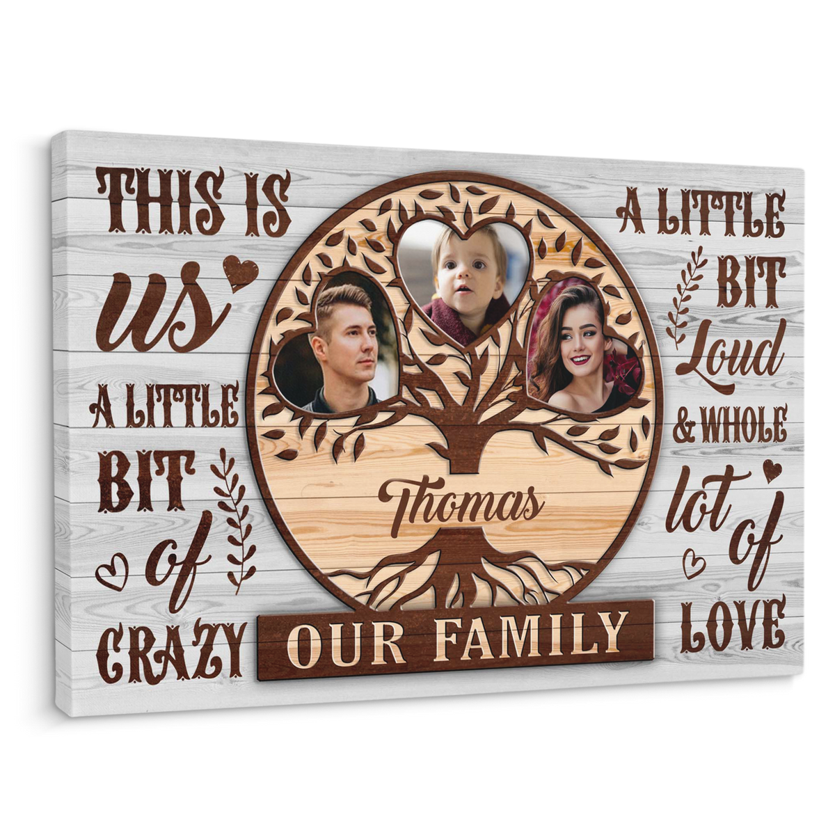 Personalized Family Tree Wall Art With Names