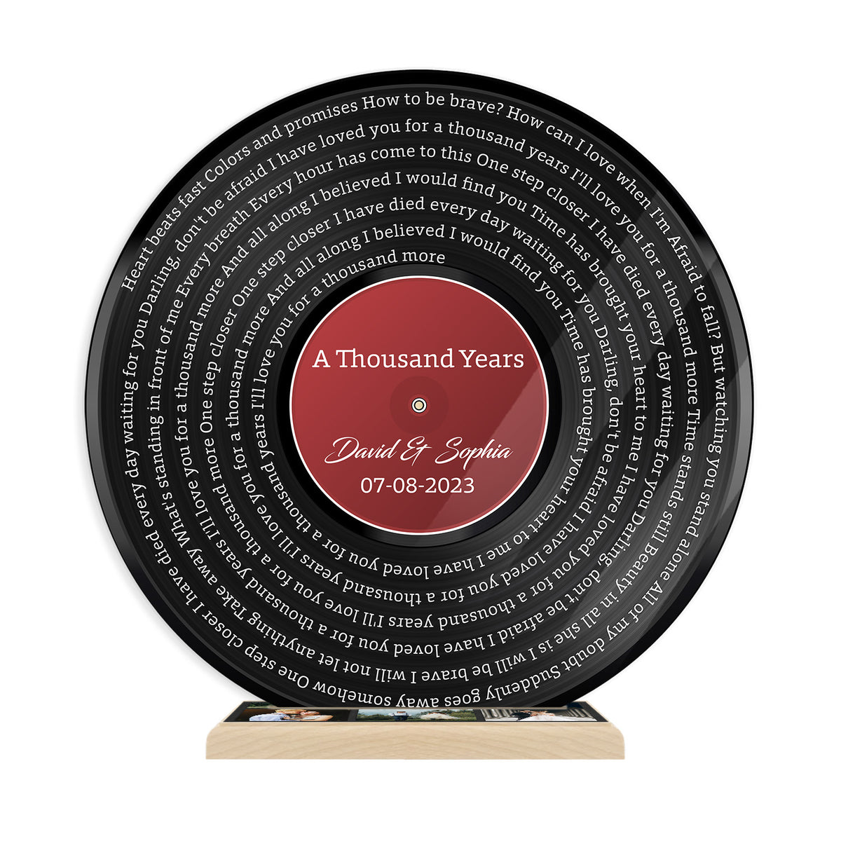 Acrylic Record Plaque
