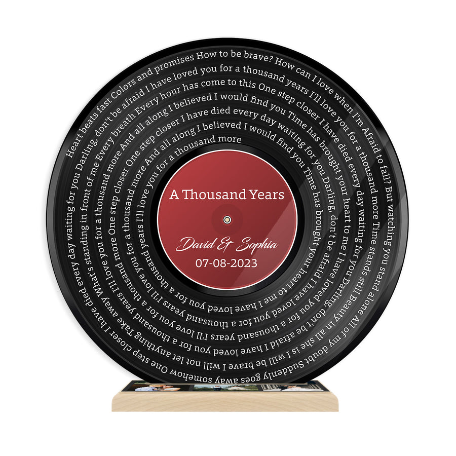 Acrylic Record Plaque