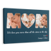 Mom Custom Photo Collage, 6 Pictures, Customizable Name And Text Blue