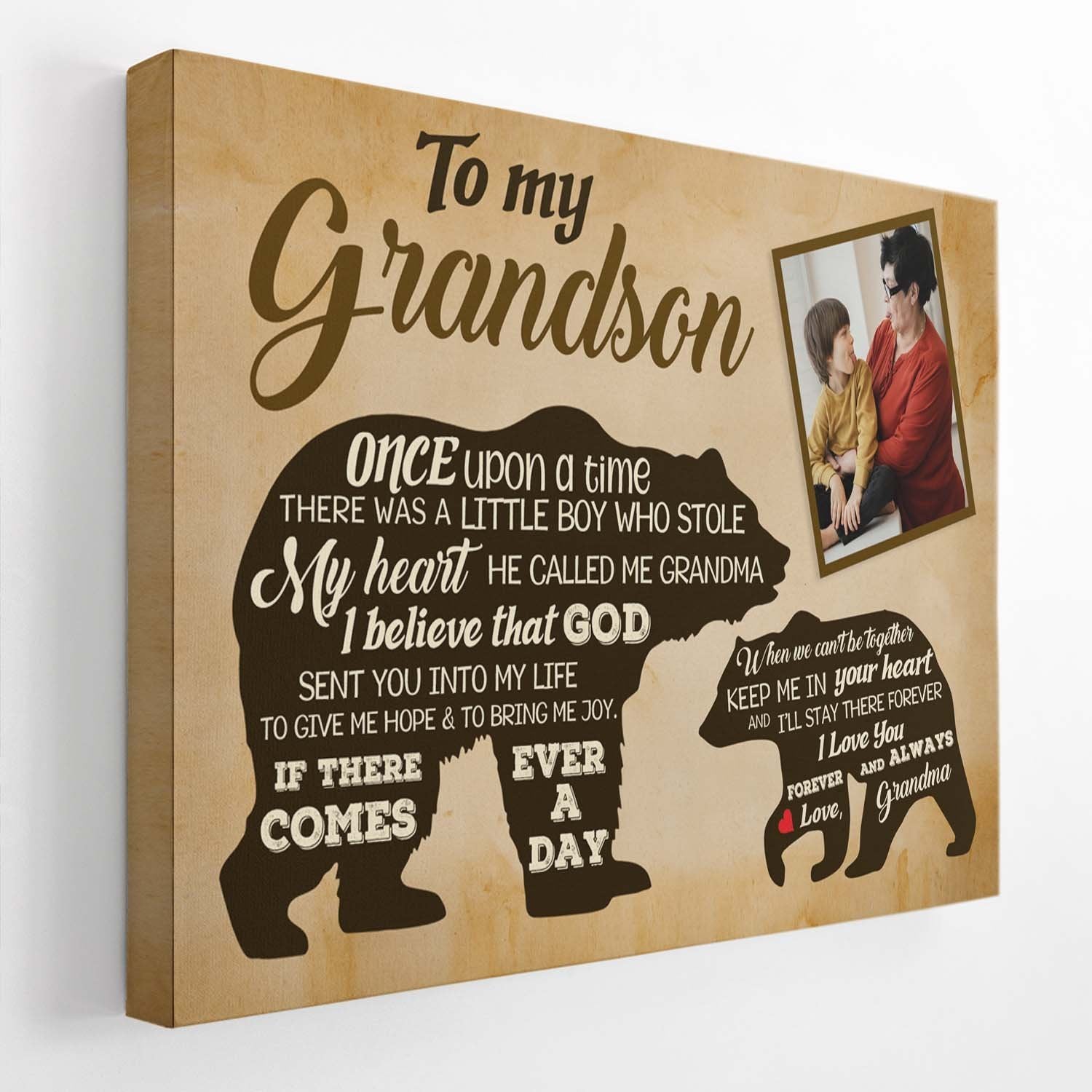 Custom Photo Canvas Wall Art Gift For Grandson custom-photo-canvas-wall-art-gift-for-grandson
