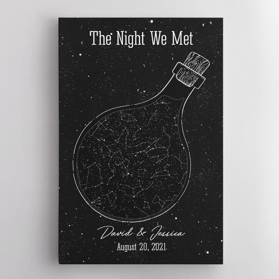 Trendy Starry Map Canvas Prints