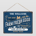 Farm Fresh Eggs Sign | Personalized Chicken House Signs