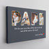 Papi Custom Photo - Customizable Name And Text Canvas Wall Art